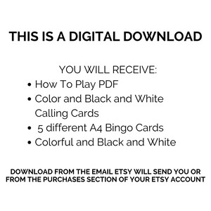 Printable Easter Bingo Cards Color Easter Bingo Cards Printable Black ...