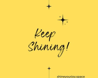 INSTANT DOWNLOAD Keep Smiling Keep Shining Motivational Printable Wall ...
