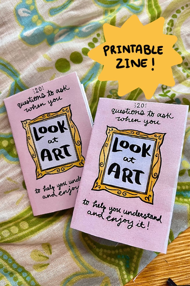 Zine- Looking at Art - Etsy