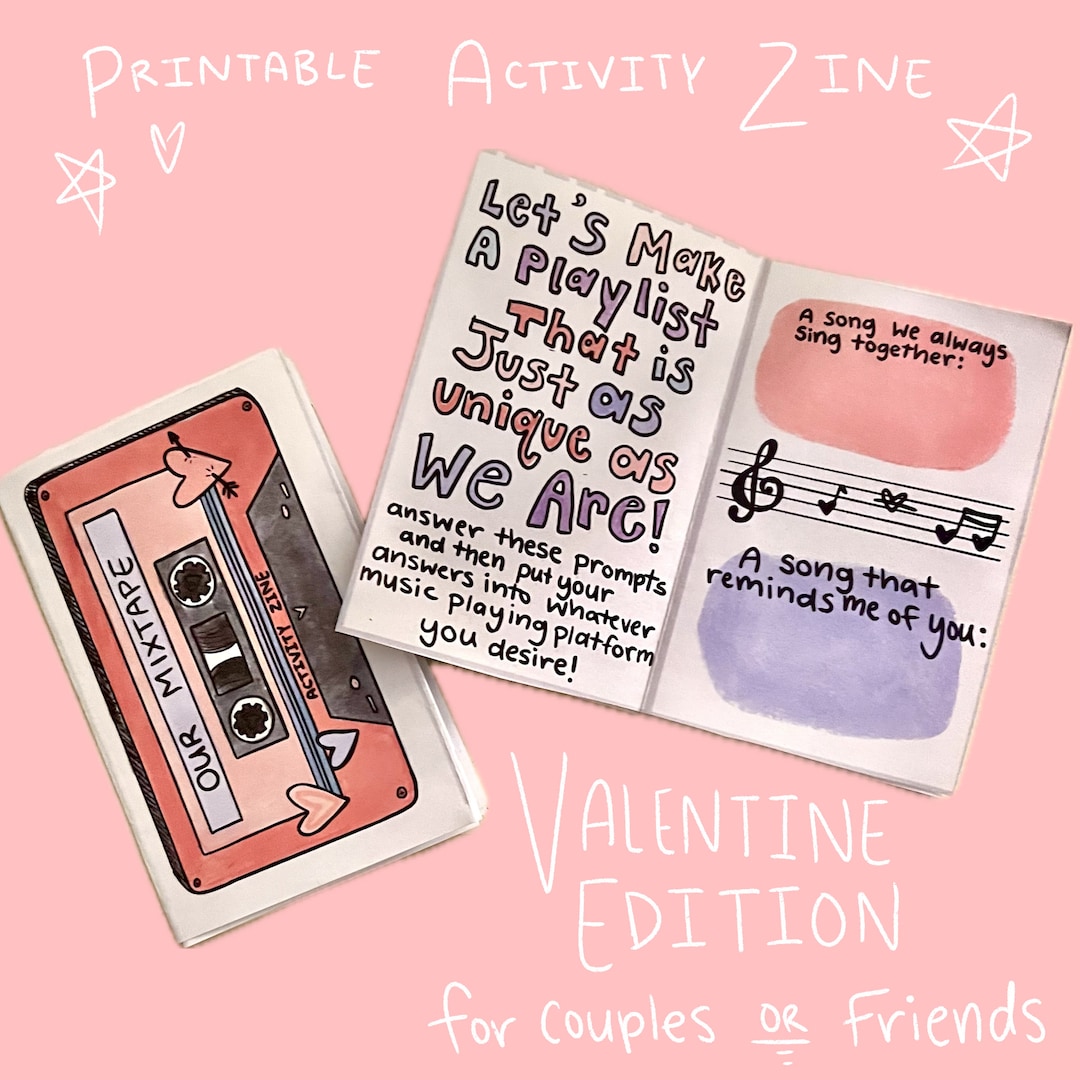 Printable Zine- Build a Playlist for Someone Else (interactive ...
