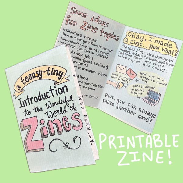 Mini Zine Activity - Etsy UK