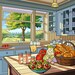 Kitchen Scene With Food, Food and Nature Coloring Pages for Kids and ...