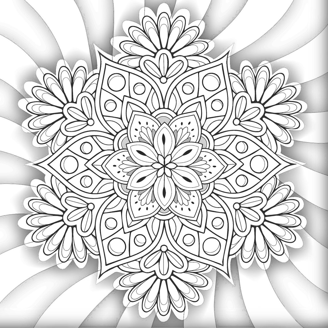 Mandala Coloring Pages for Kids and Adults | Digital Printable ...