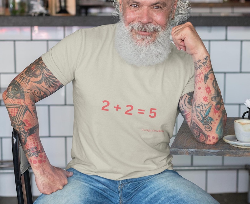 George Orwell '2+2=5' T-shirt: 1984, Animal Farm - Book Lover Tee - Etsy