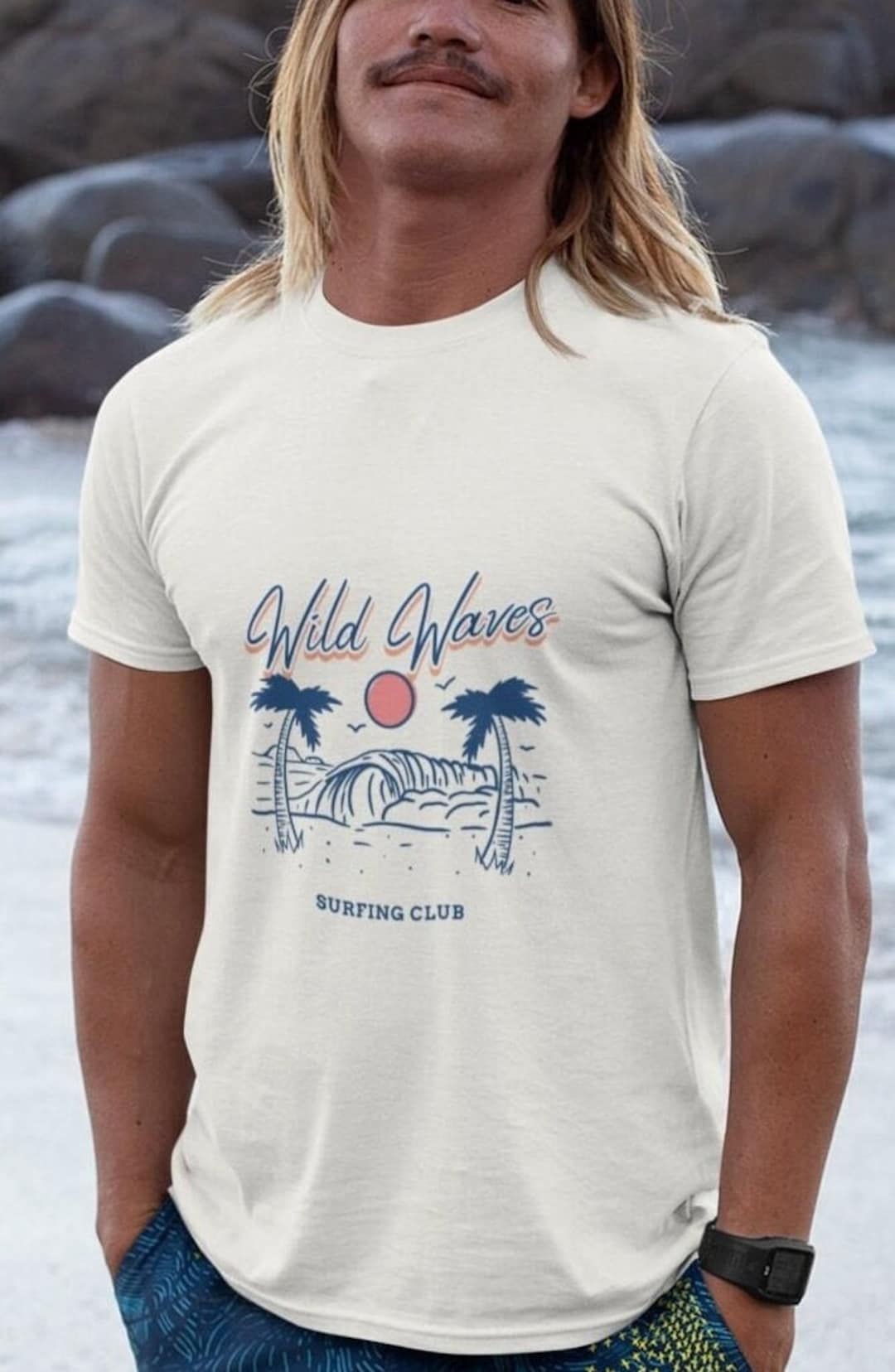 Ocean Beach Tshirt, Ocean Tshirt, Sea Sun Surf Tee, Waves Tee, Beach ...
