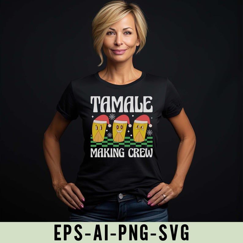 Tamale Making Crew Png Svg, Funny Mexican Food and Christmas Family ...