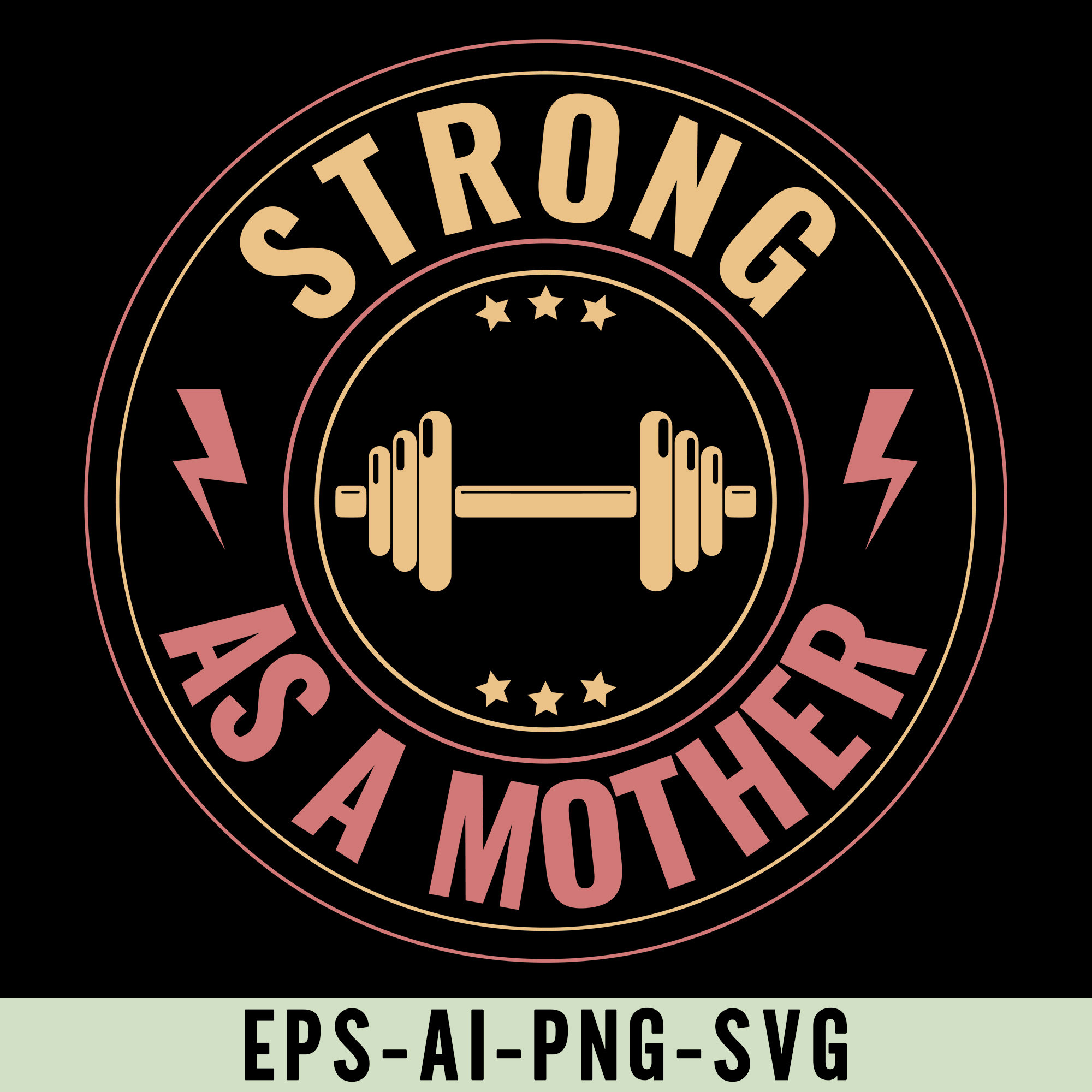 Strong as A Mother SVG PNG, Mom Svg, Mom Vibes Svg, Mom Life Svg ...