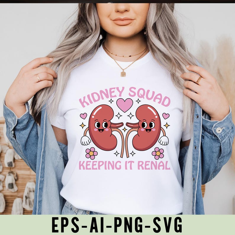 Kidney Squad PNG SVG: Funny Nephrology Nurse Design (printable Files ...
