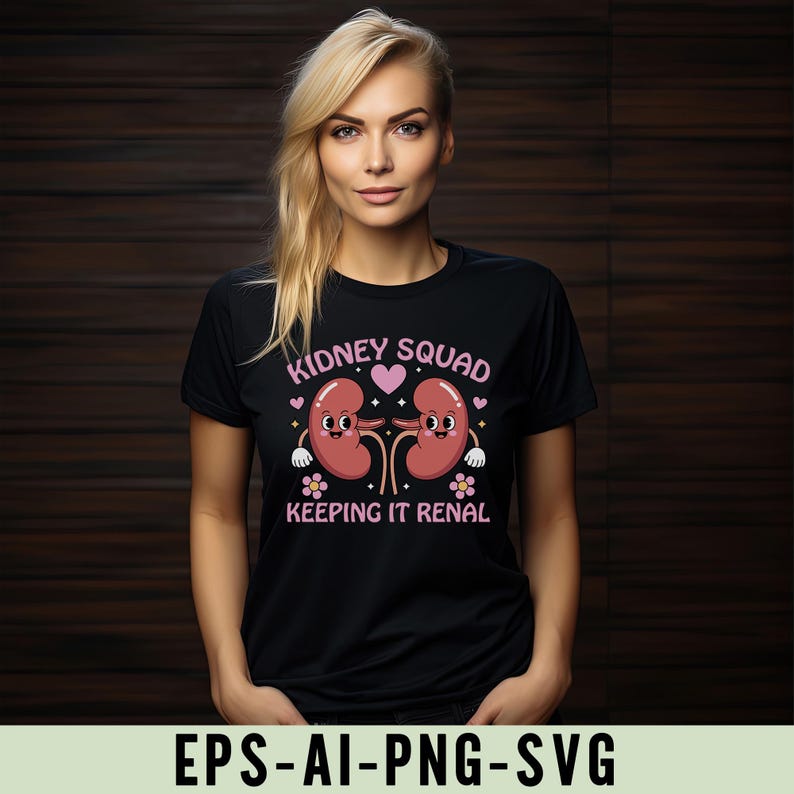 Kidney Squad PNG SVG: Funny Nephrology Nurse Design (printable Files ...