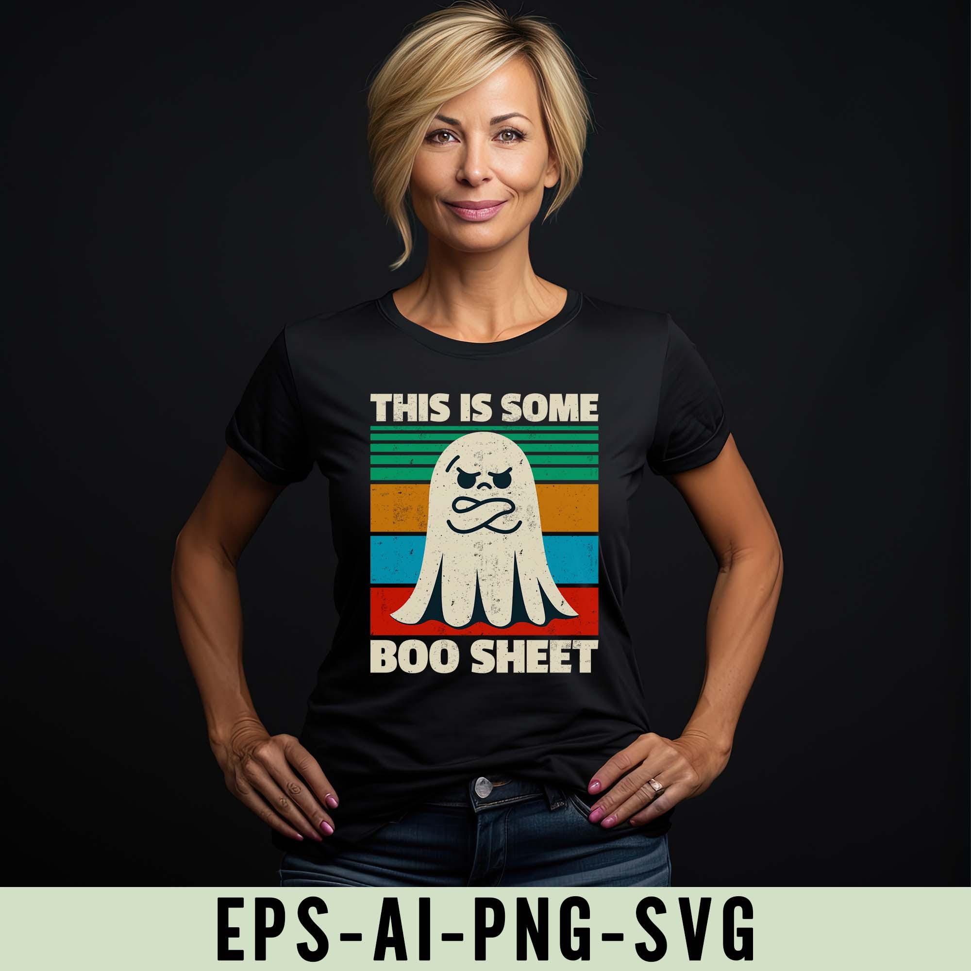 This is Some Boo Sheet Png Svg, Funny Retro Halloween Ghost Shirt ...