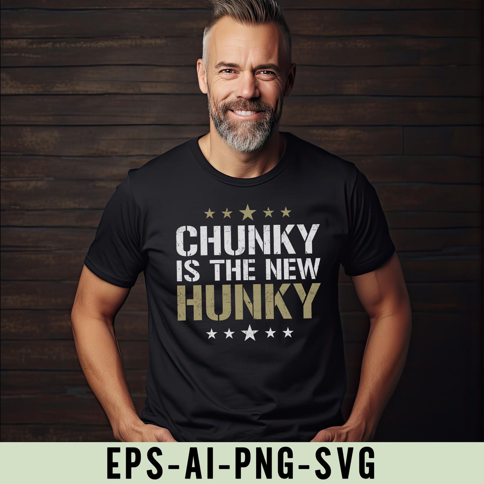 Chunky is the New Hunky Png Svg, Funny Body Positivity Shirt Design ...