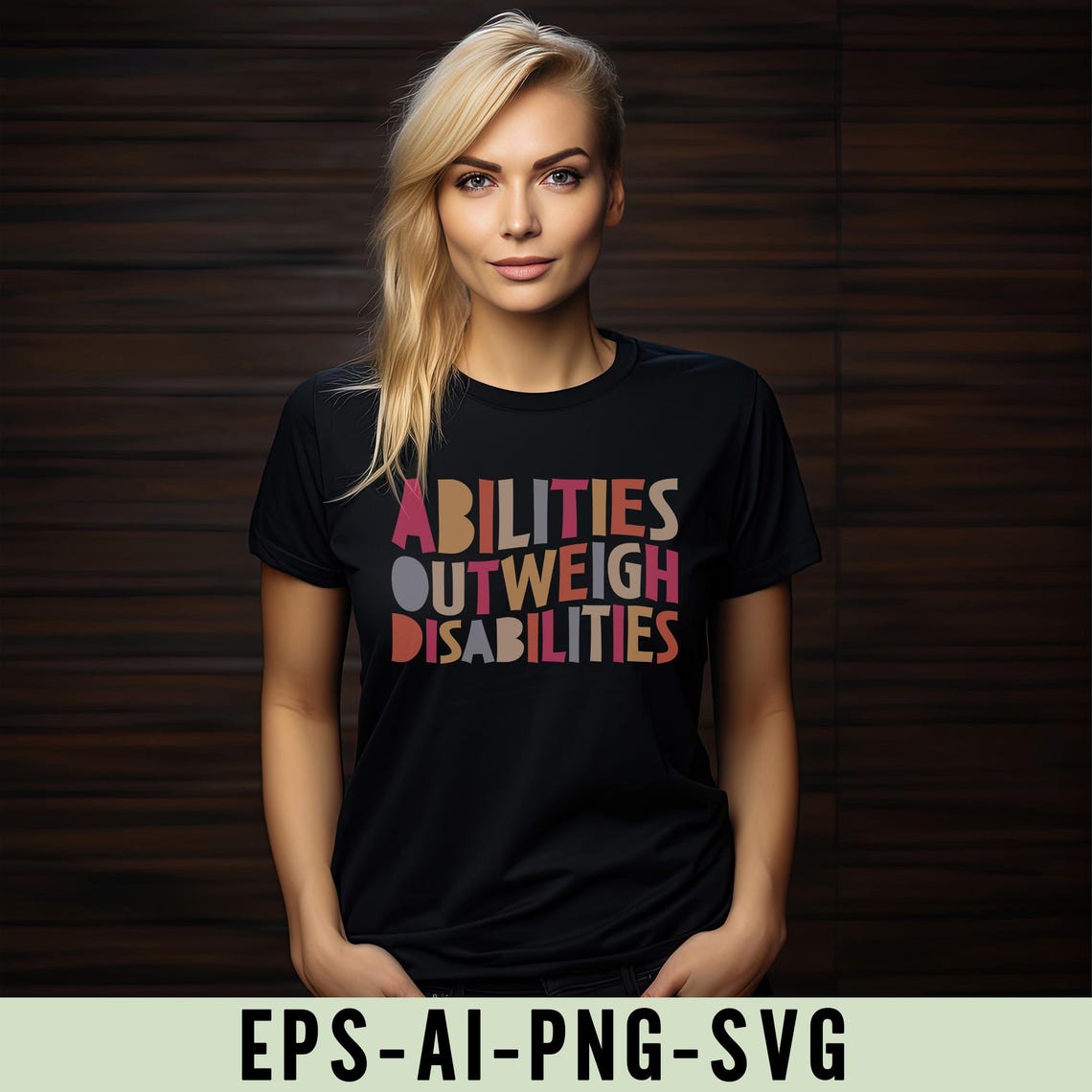 Abilities Outweigh Disabilities Png Svg, Autism Awareness & Special ...