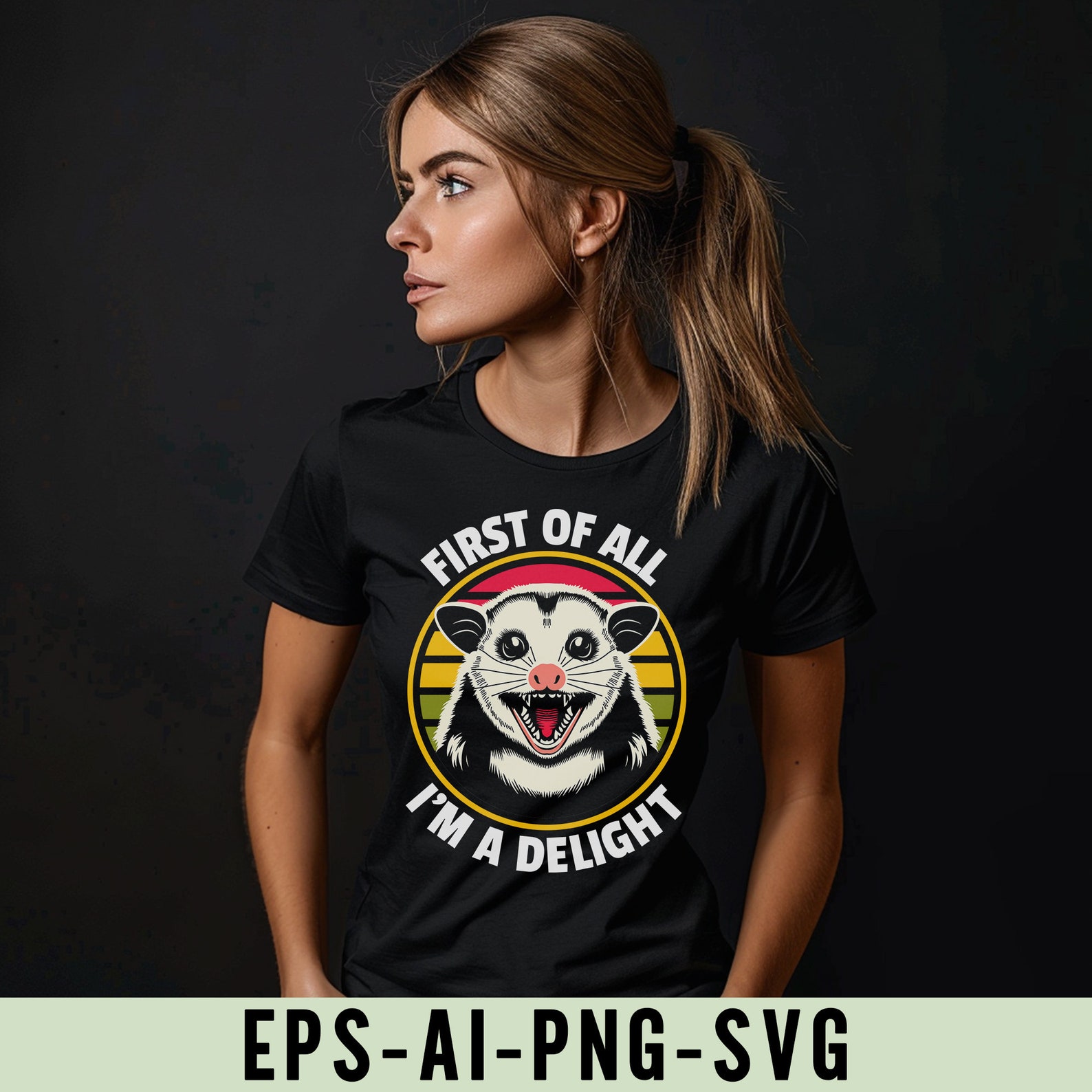 First of All I'm A Delight Png Svg, Humorous and Sarcastic Shirt Design ...