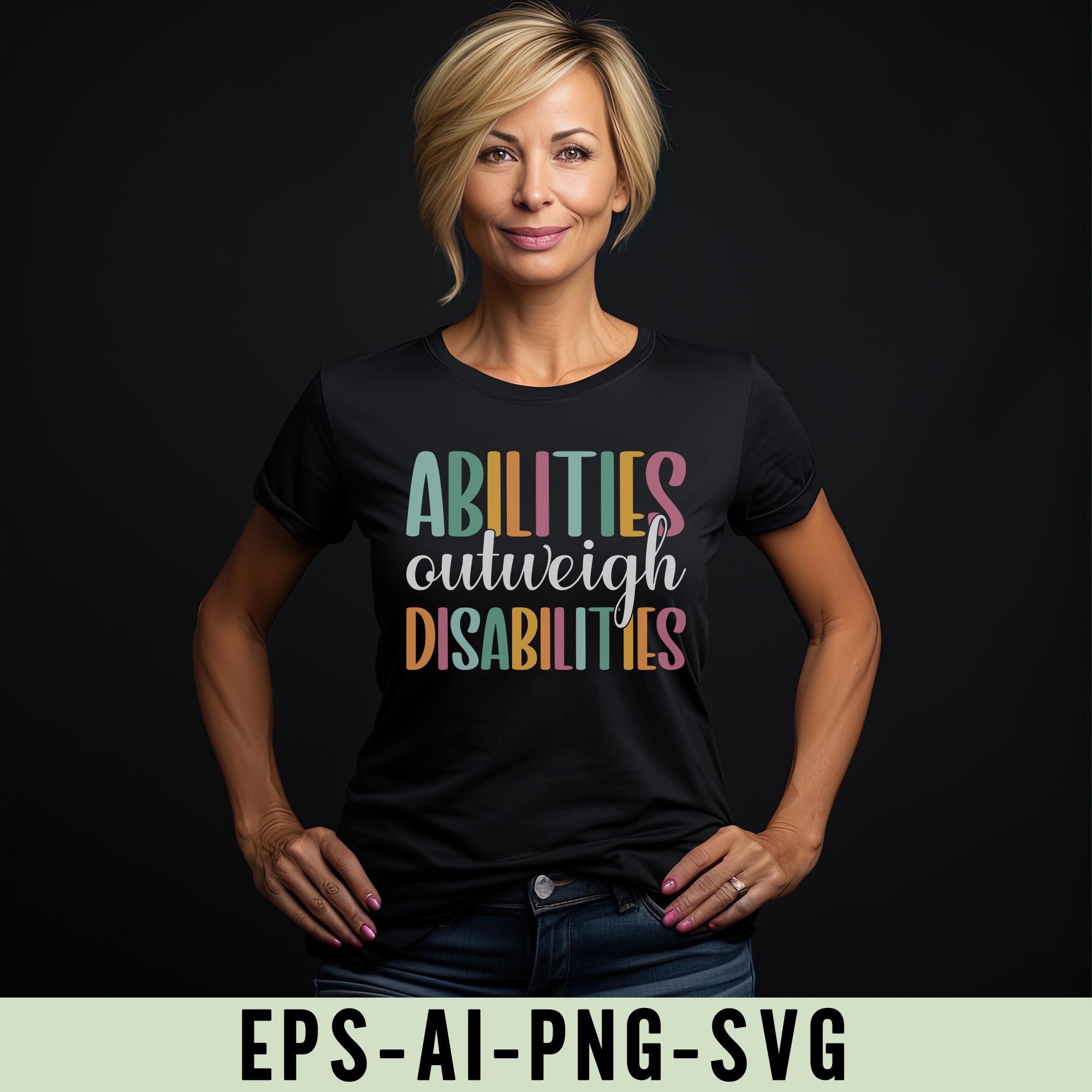 Abilities Outweigh Disabilities Png Svg, Special Education and Autism ...