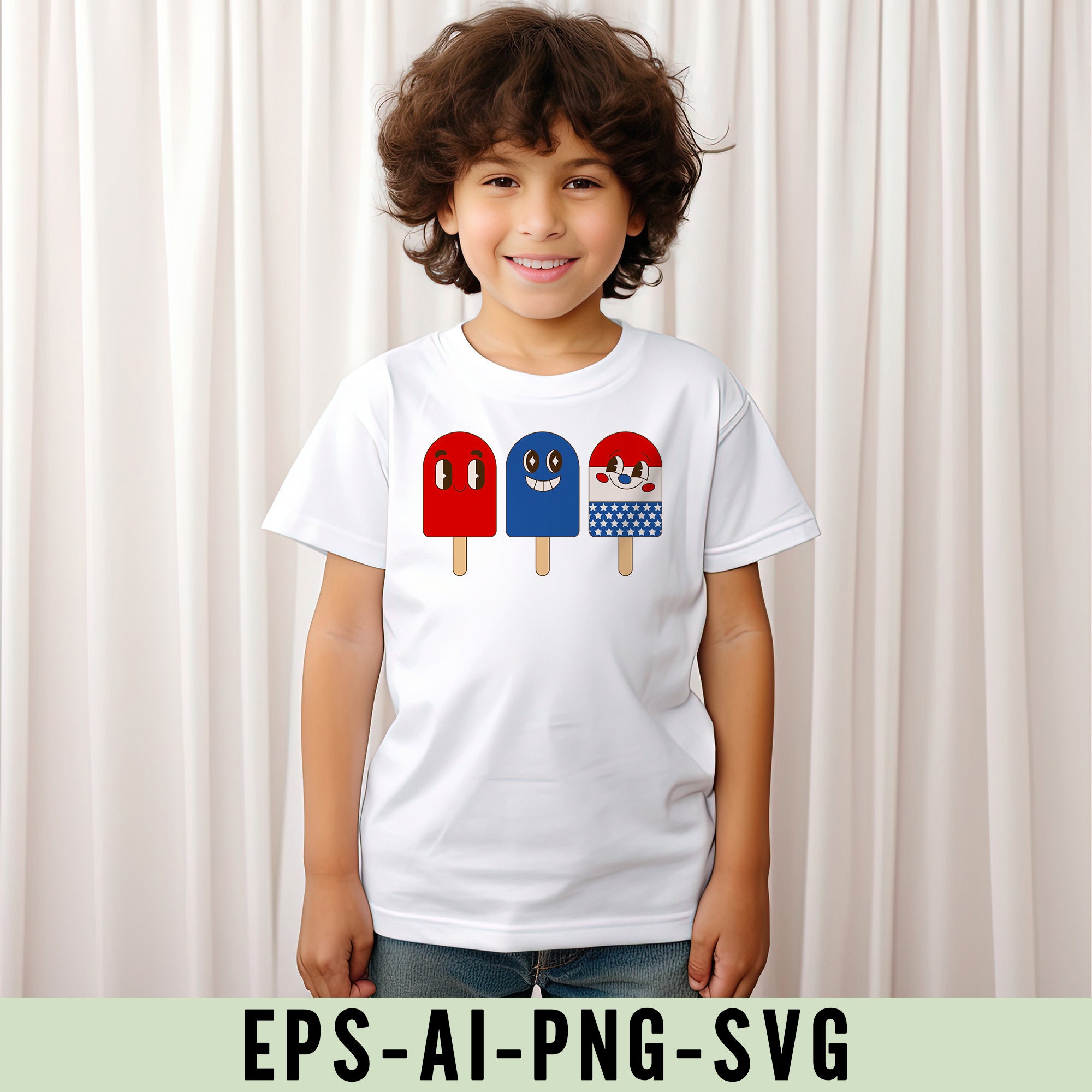 Patriotic Popsicle 4th of July Ice Cream Png Svg, Popsicle American ...