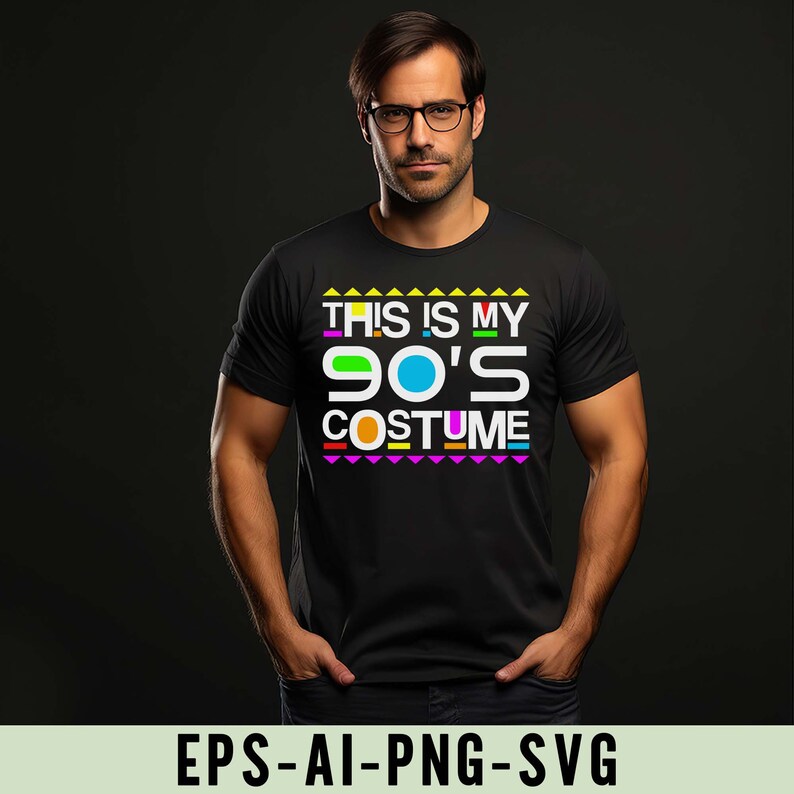 This is My 90's Costume Svg, 90's Svg, Retro 90s Country, Music Classic Lover, 90's Png, 90s ...
