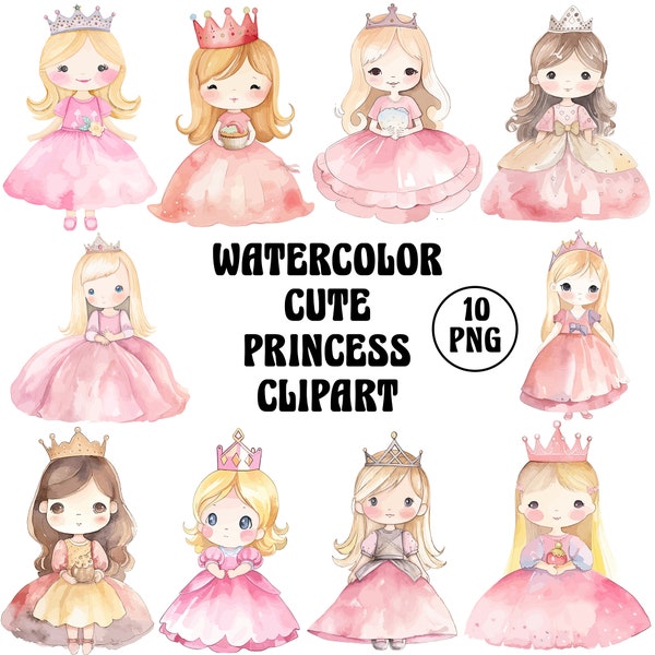 Princess Watercolor - Etsy