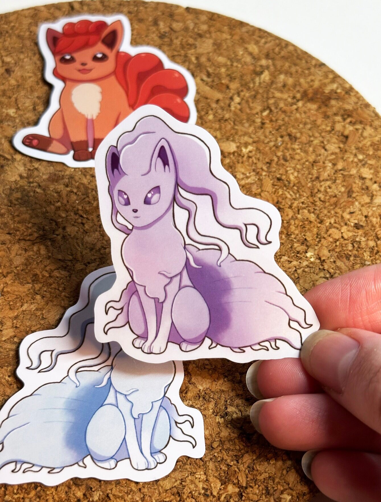 Vulpix and Alolan Ninetales Cute Vinyl Stickers - Etsy