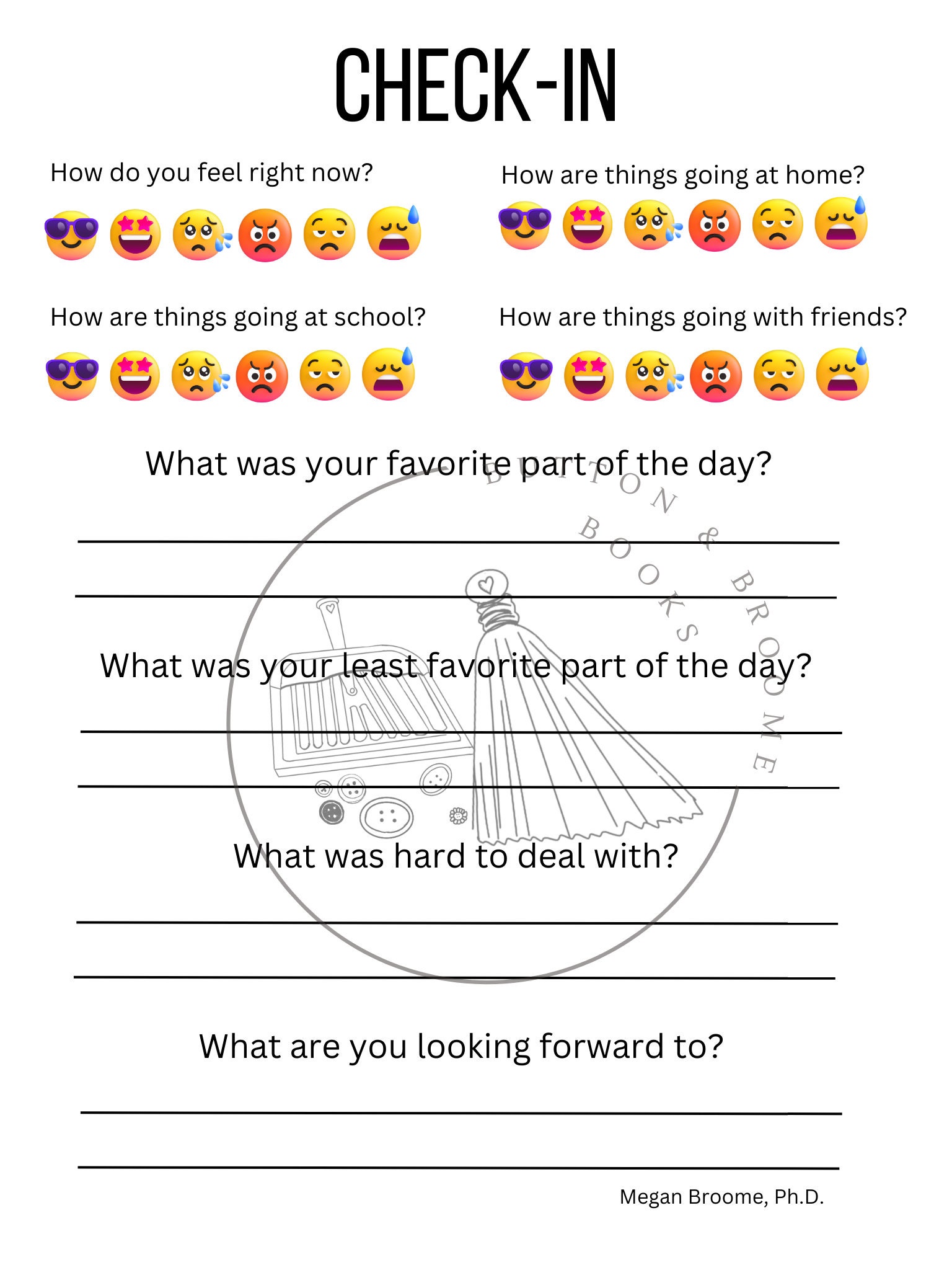 Child Therapy Check-in Sheet - Etsy