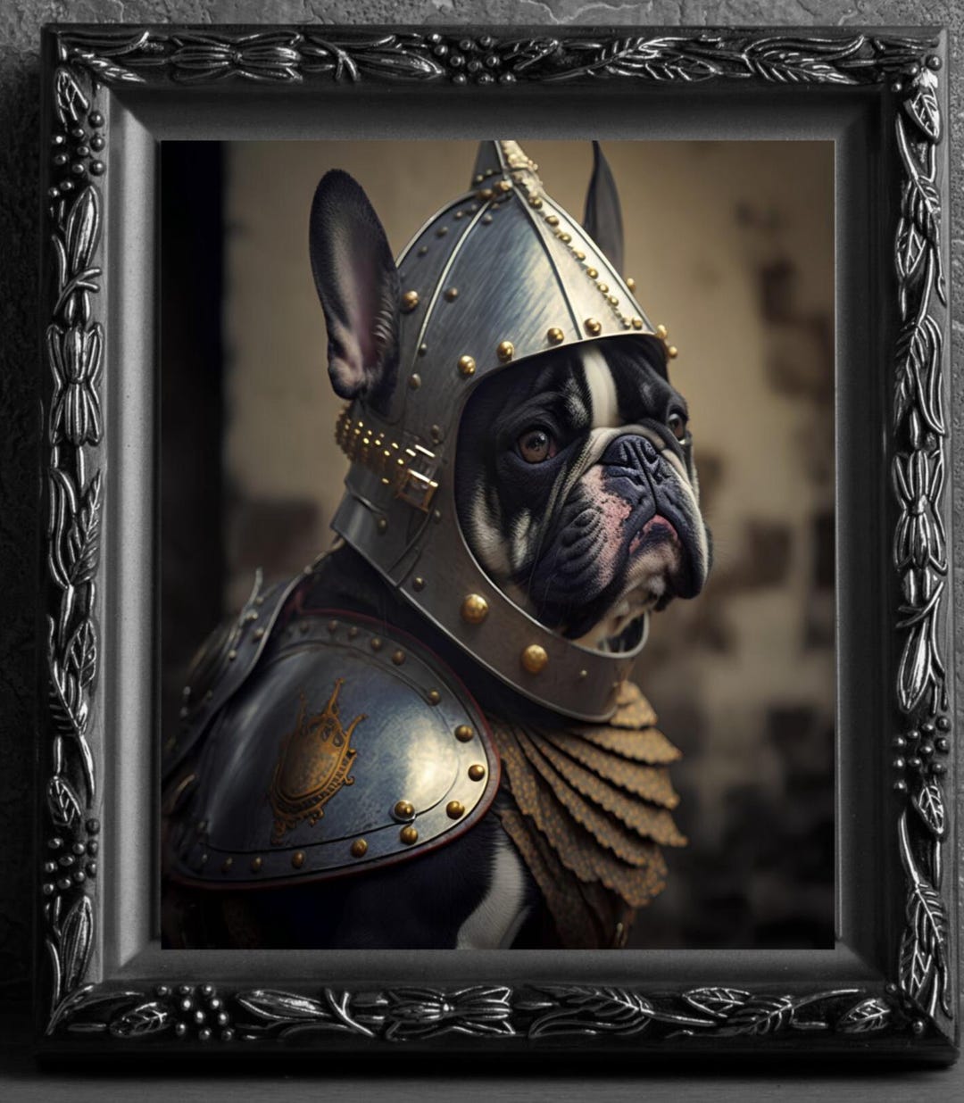 Medieval Bull Dog, 8 X 10 Art Print, Wall Hanging, Animal Poster ...