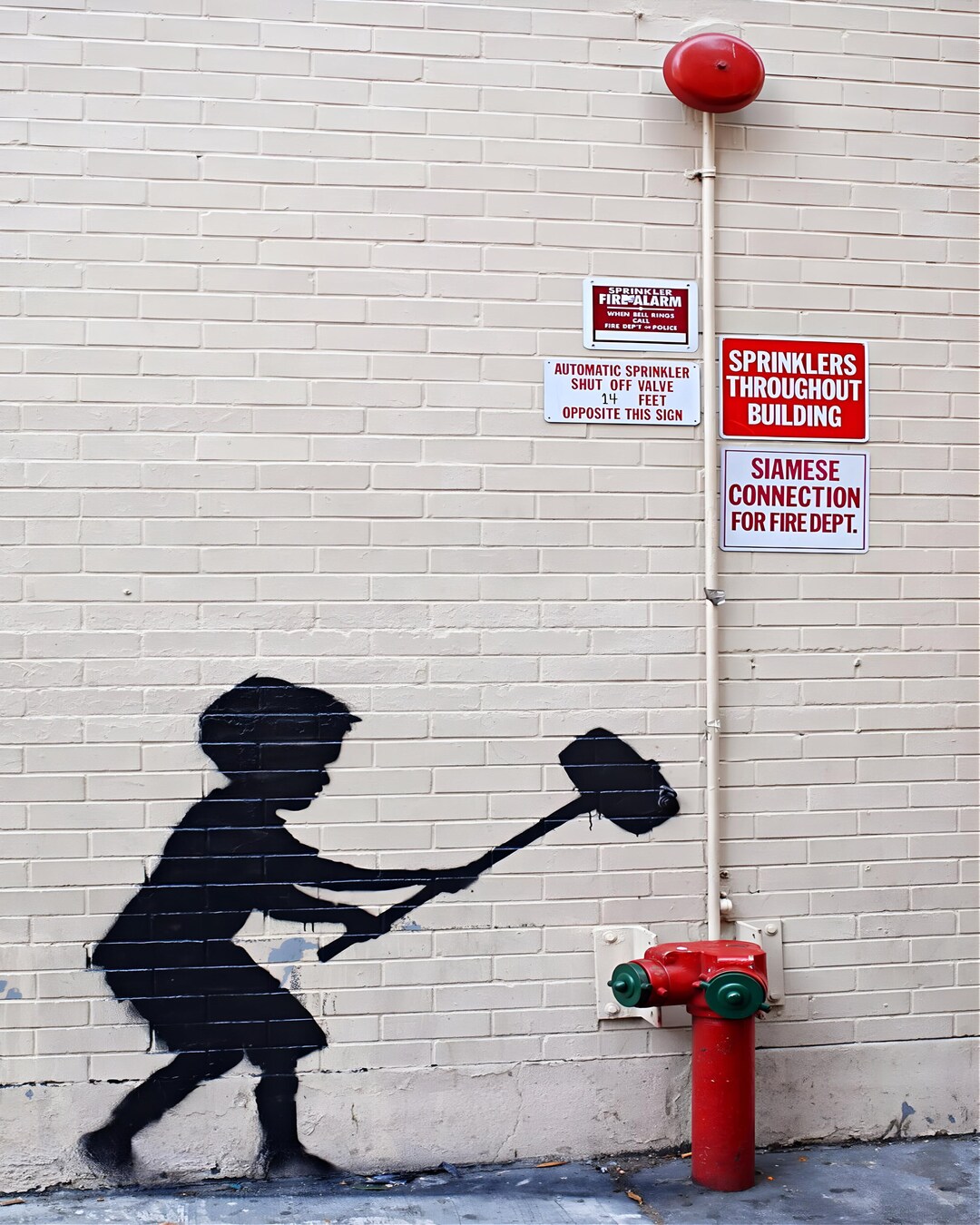 Banksy, Hammer Boy, Graffiti Art 8 X 10 Photograph, Picture, Photo, Art ...