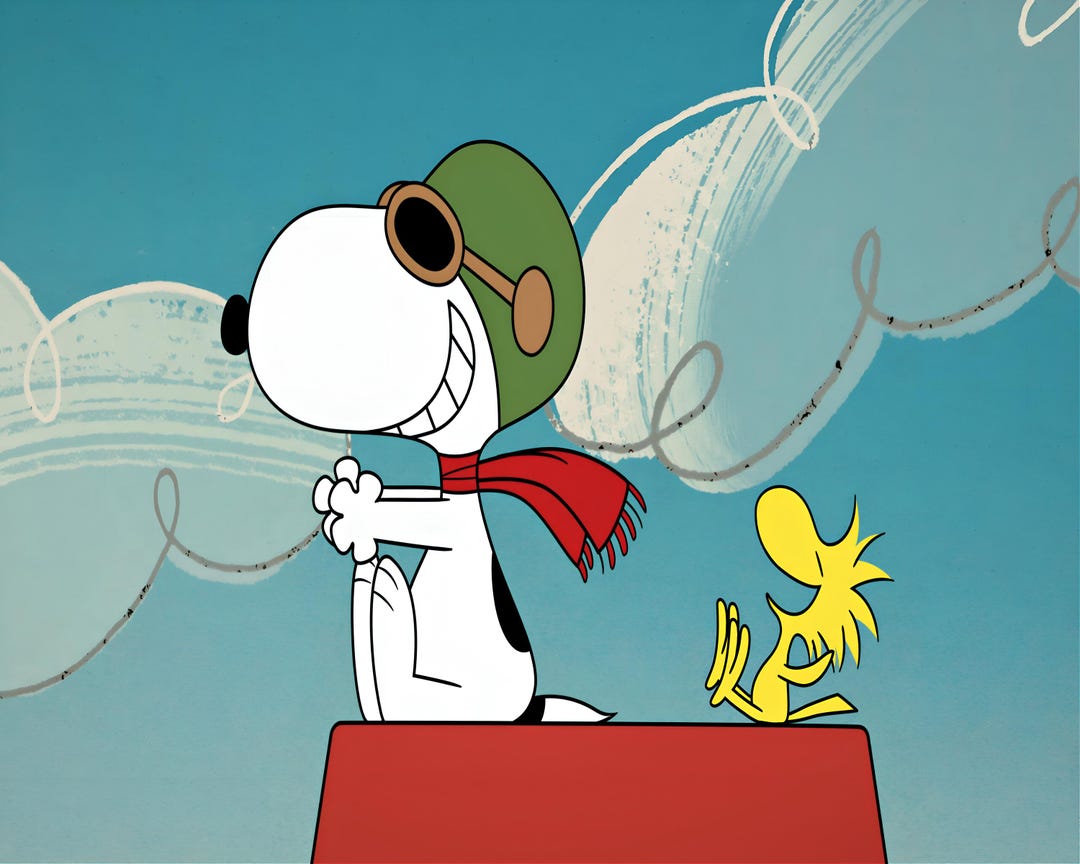 Aviator Snoopy & Woodstock, 8 X 10 Photograph, Picture, Photo, Art ...