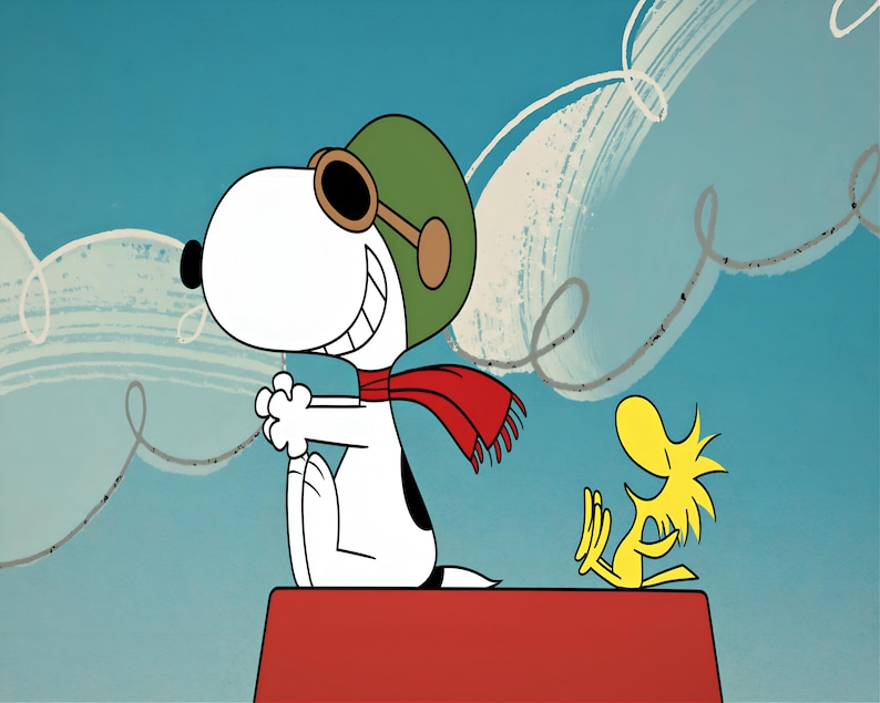 Aviator Snoopy & Woodstock, 8 X 10 Photograph, Picture, Photo, Art ...