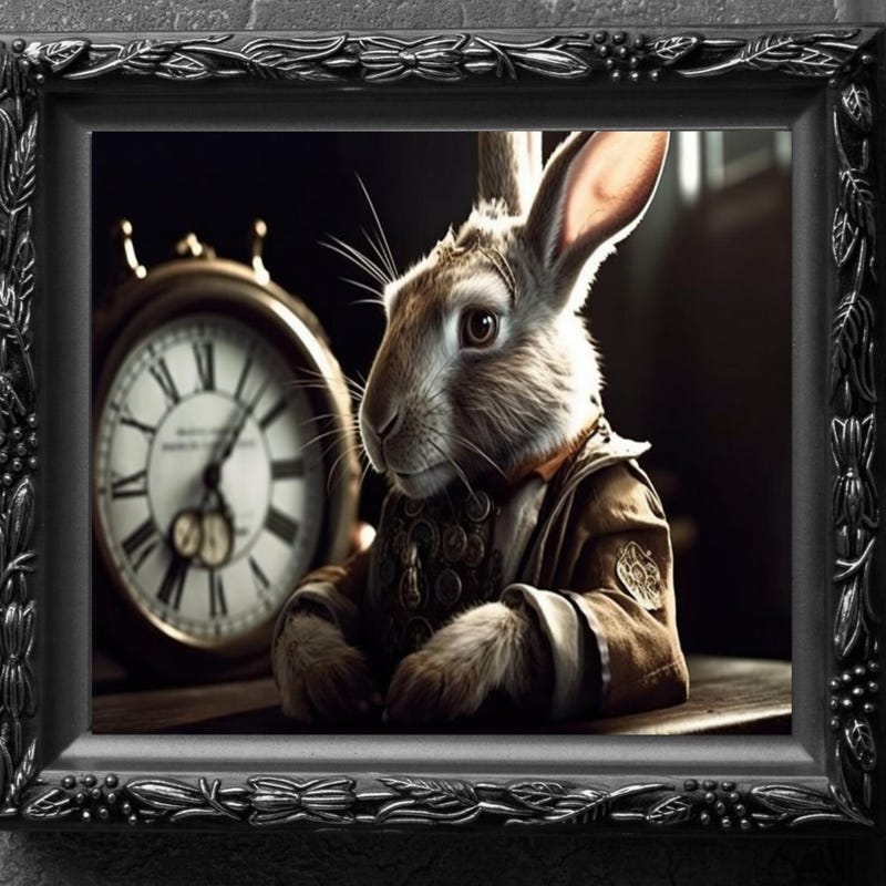 White Rabbit Art - Etsy