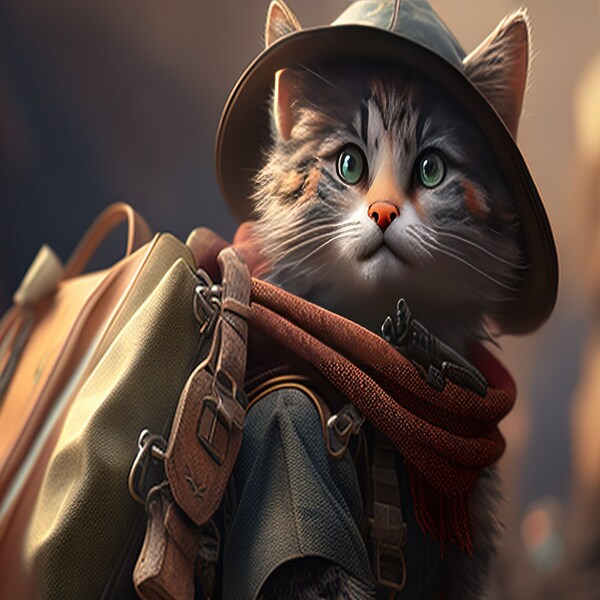 Fantasy Cat Journey - Etsy