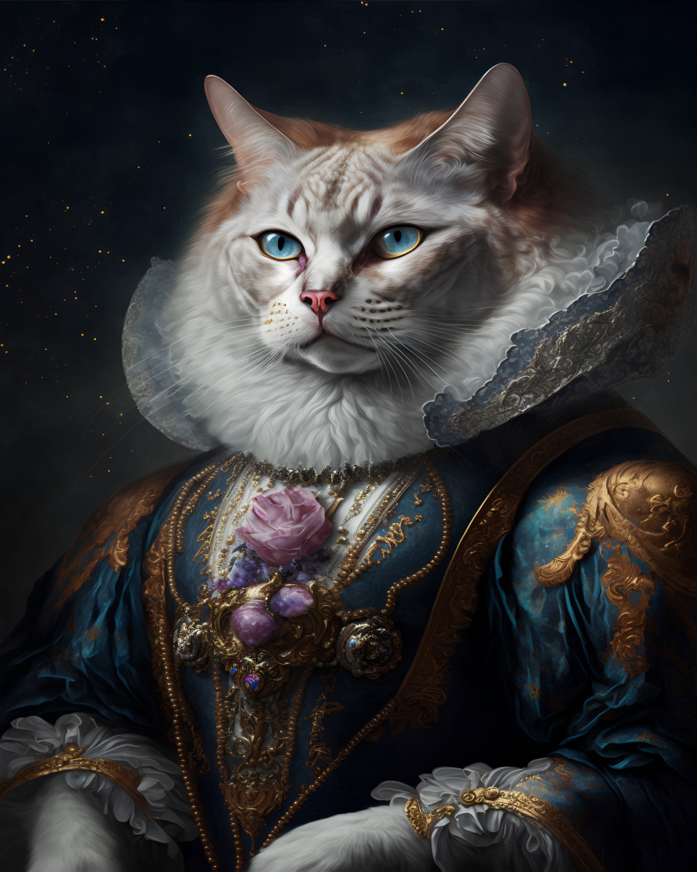 Regal Victorian Cat, Art Print, Wall Hanging, Animal Poster Picture ...