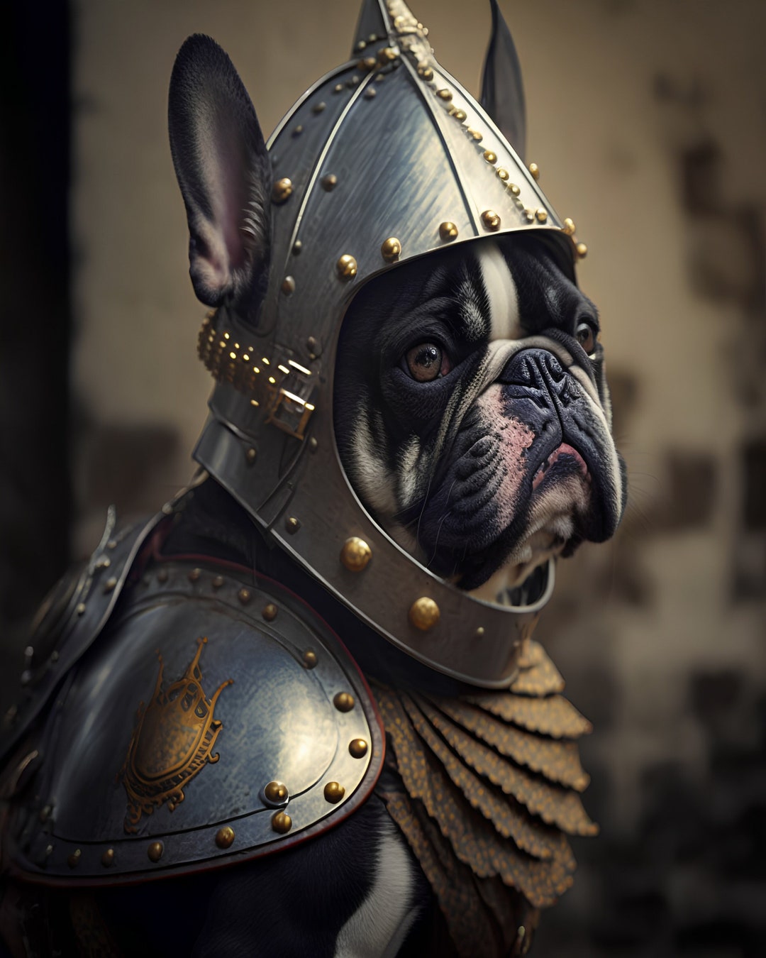 Medieval Bull Dog, 8 X 10 Art Print, Wall Hanging, Animal Poster ...