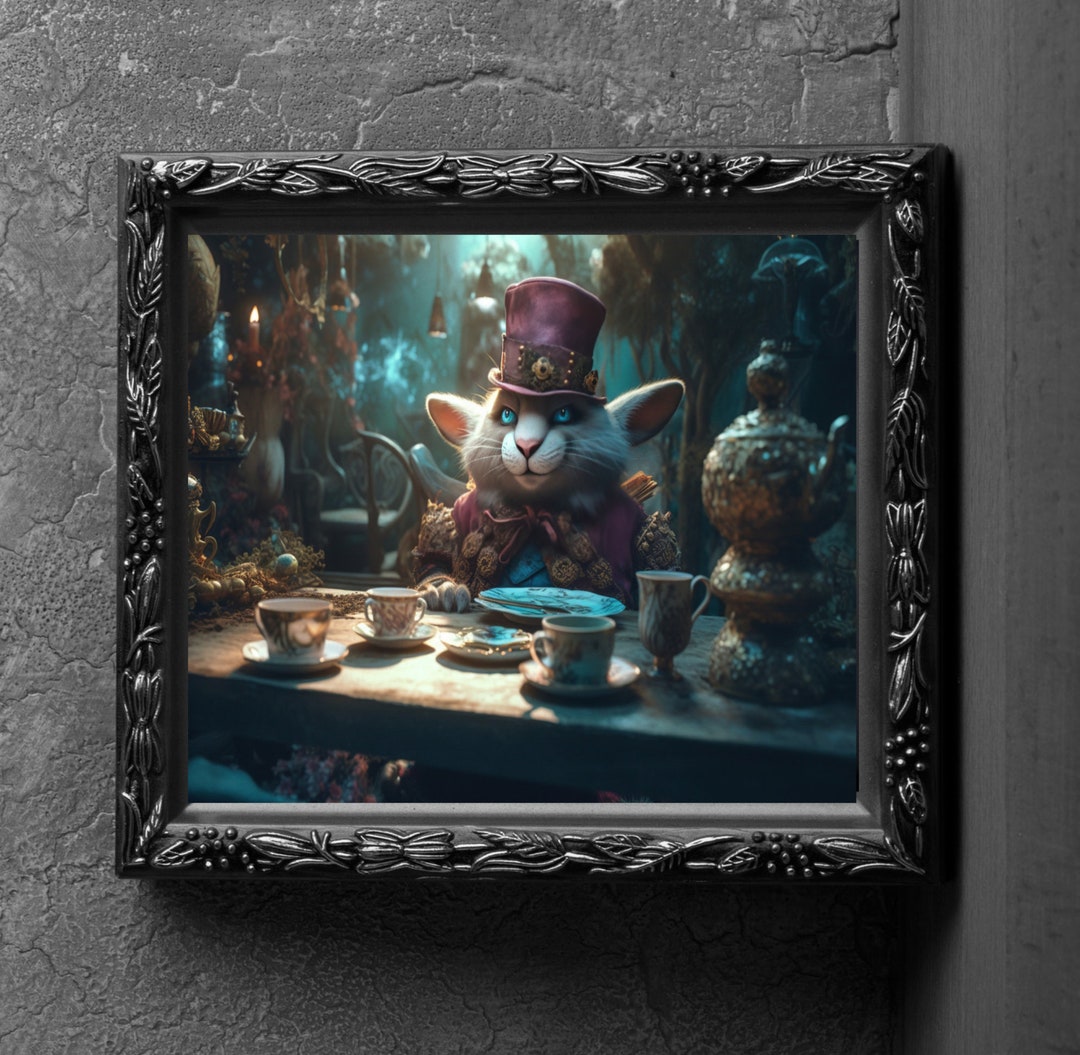 Mouse as Mad Hatter, Art Print, Wall Hanging, Animal Poster Picture ...