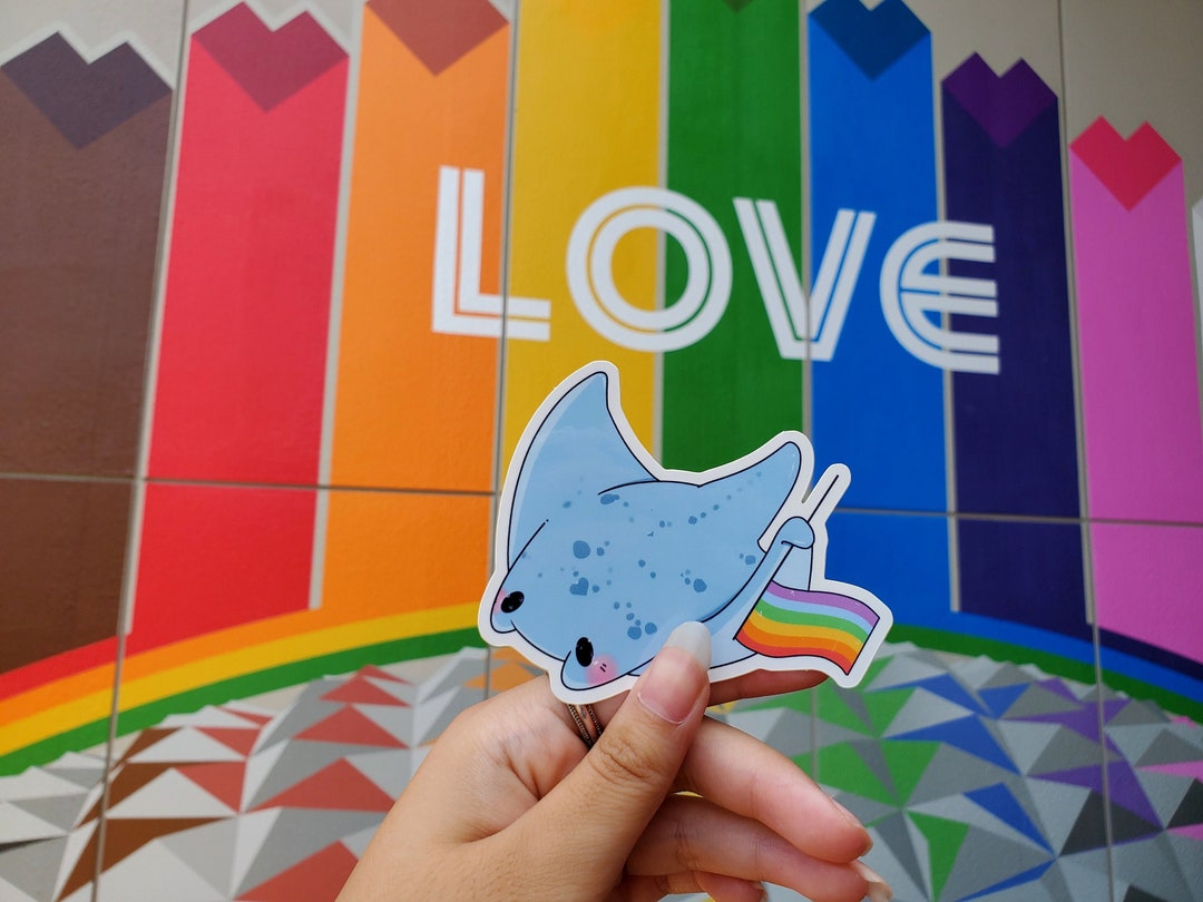Pride Stingray Stickers! - Etsy