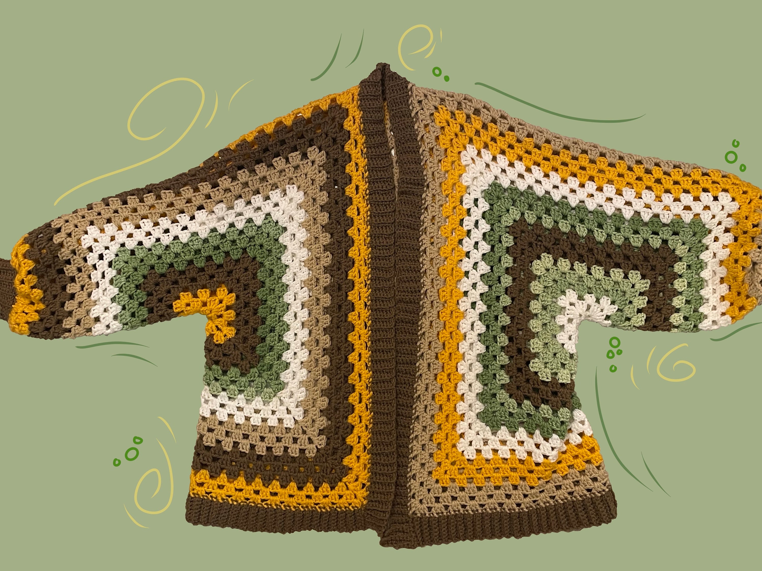 Granny Square Cardigan - Etsy