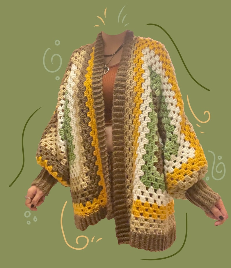 Granny Square Cardigan - Etsy