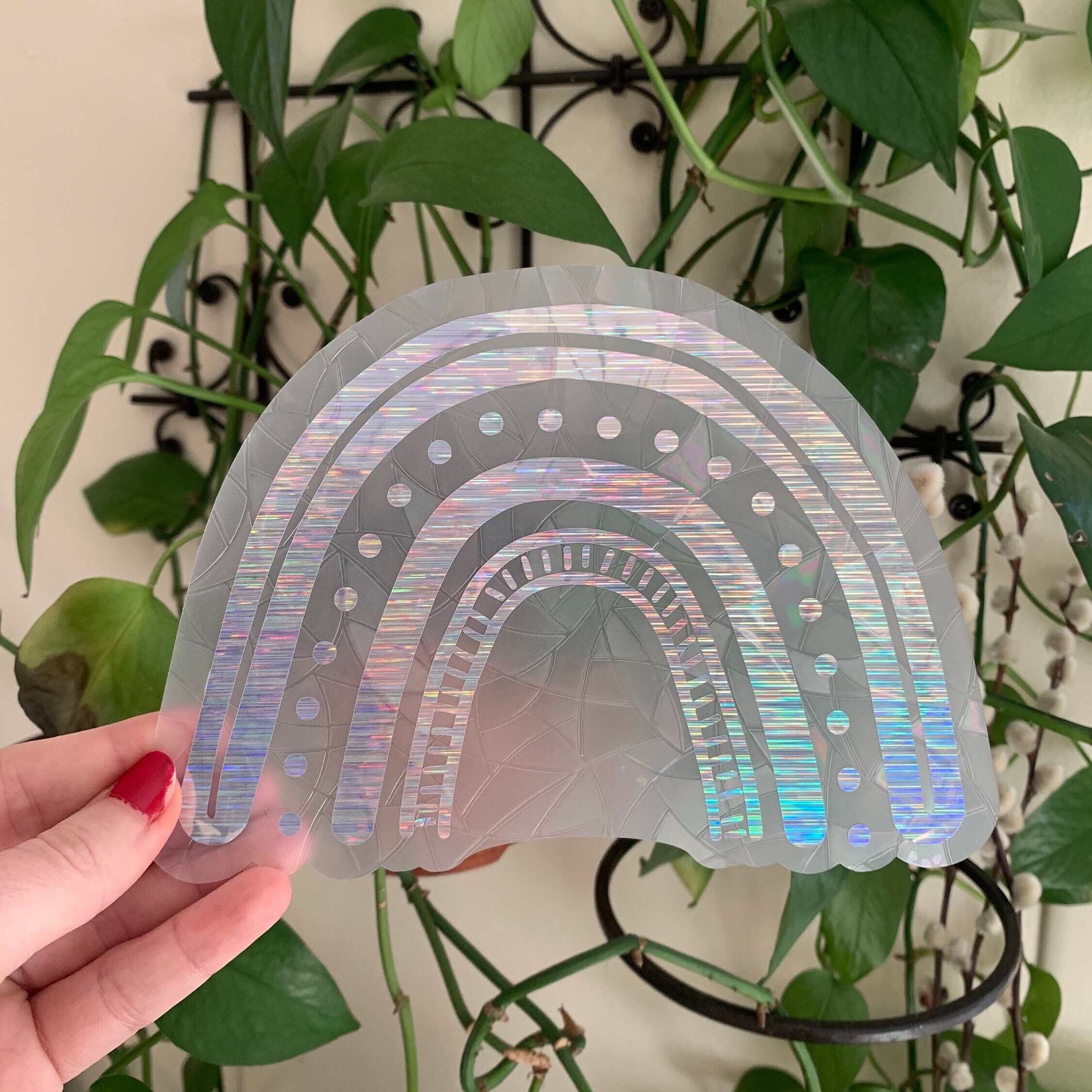 Rainbow: Rainbow Casting Suncatcher Window Cling - Etsy