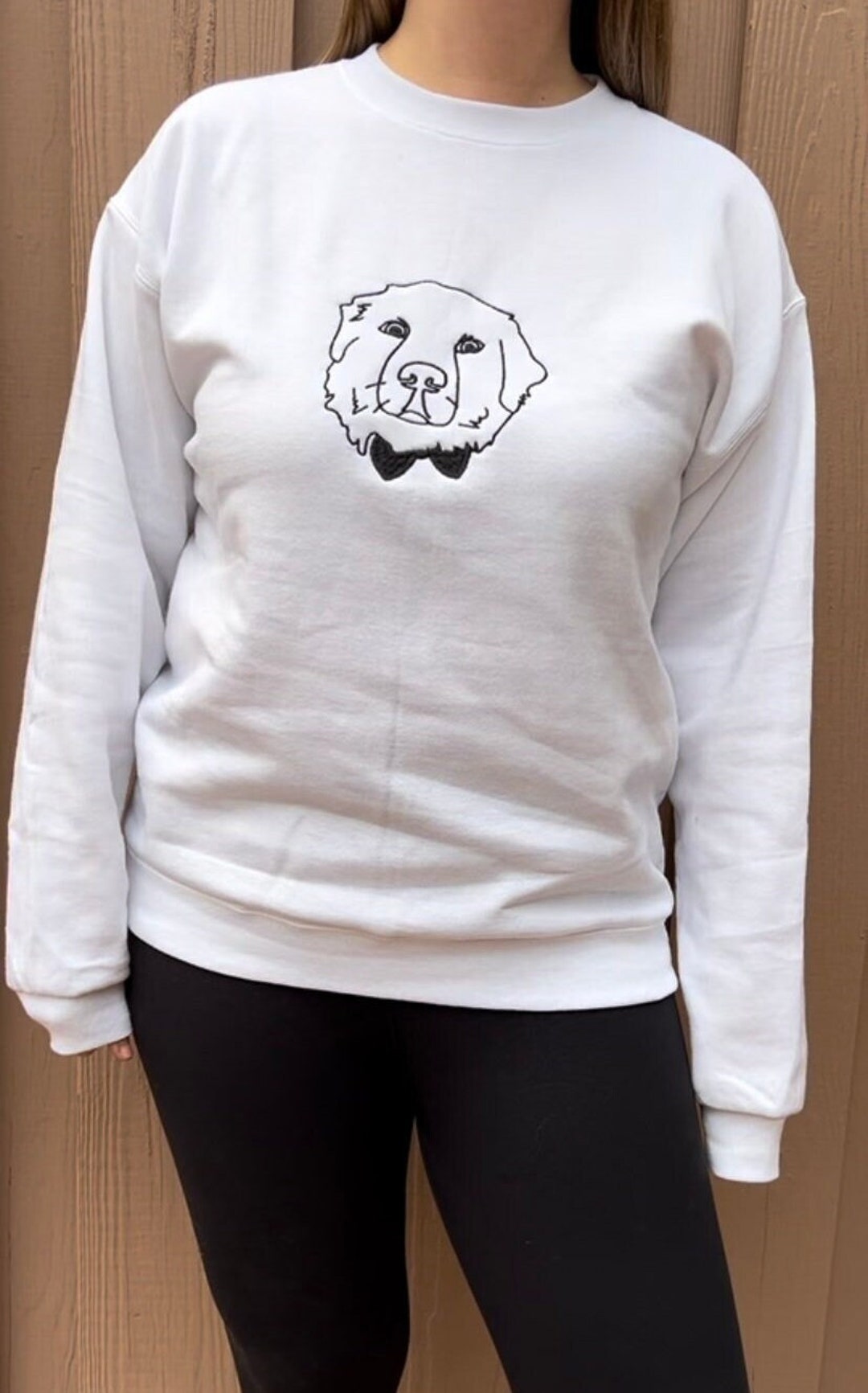 Crewneck Custom Pet Embroidered Sweatshirt, Hanes Brand Personalized ...