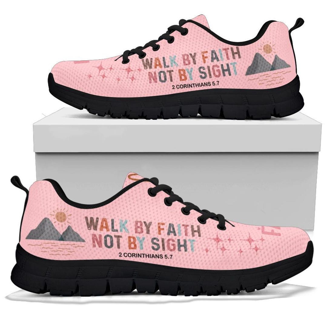 Walk by Faith Christian Sneakers: Custom Low Top Shoes - Etsy