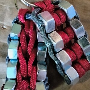 Fidget Paracord Hex Nut Keychains and Backpack Bling - Etsy
