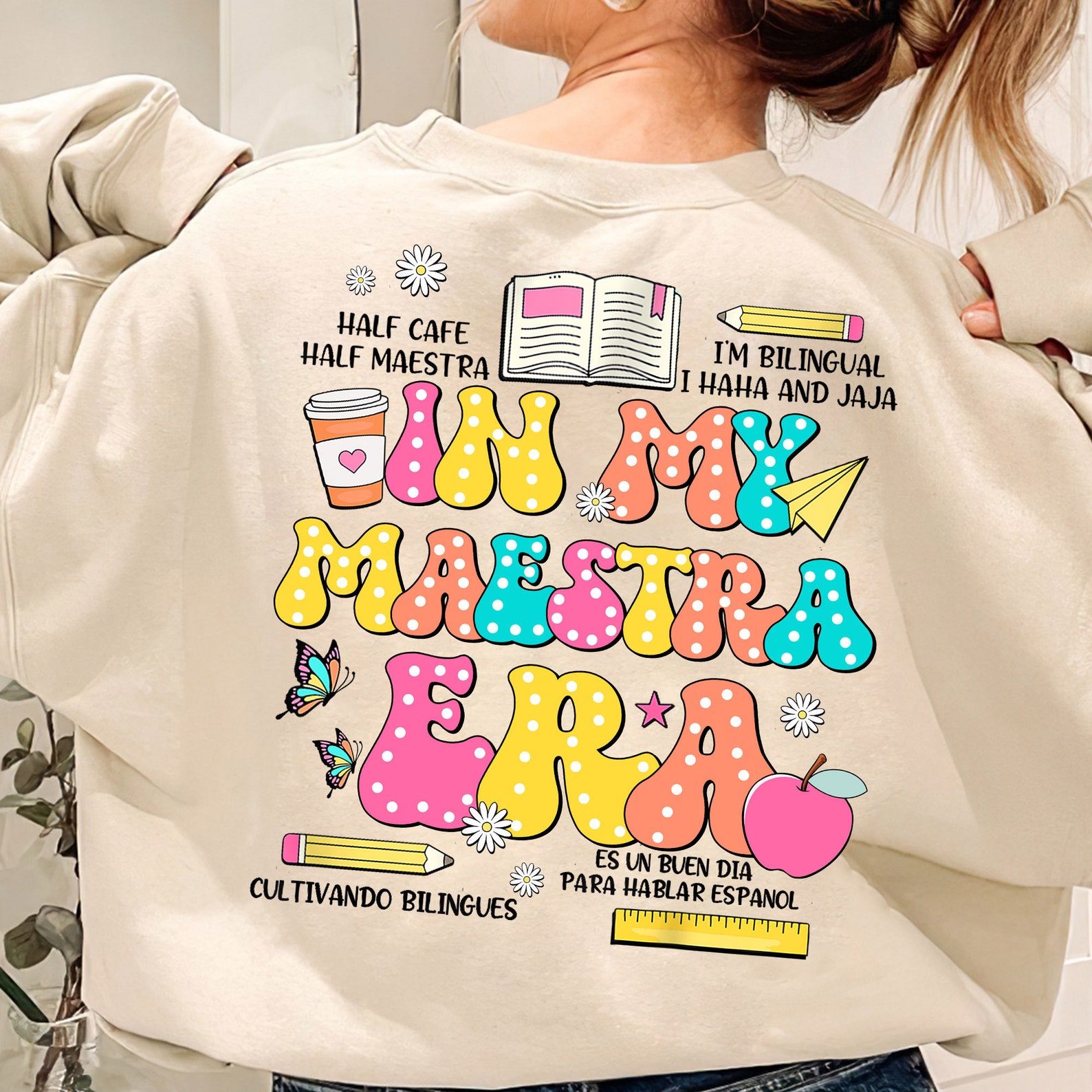 Maestra Shirt, My Maestra Era Shirt, Spanish Teacher Sweatshirt ...
