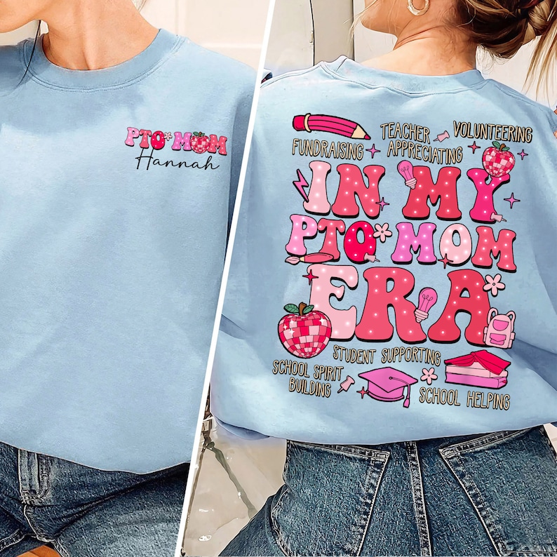 In My Pto Mom Era Shirt, Parent Teacher Organization Shirt, Parent ...