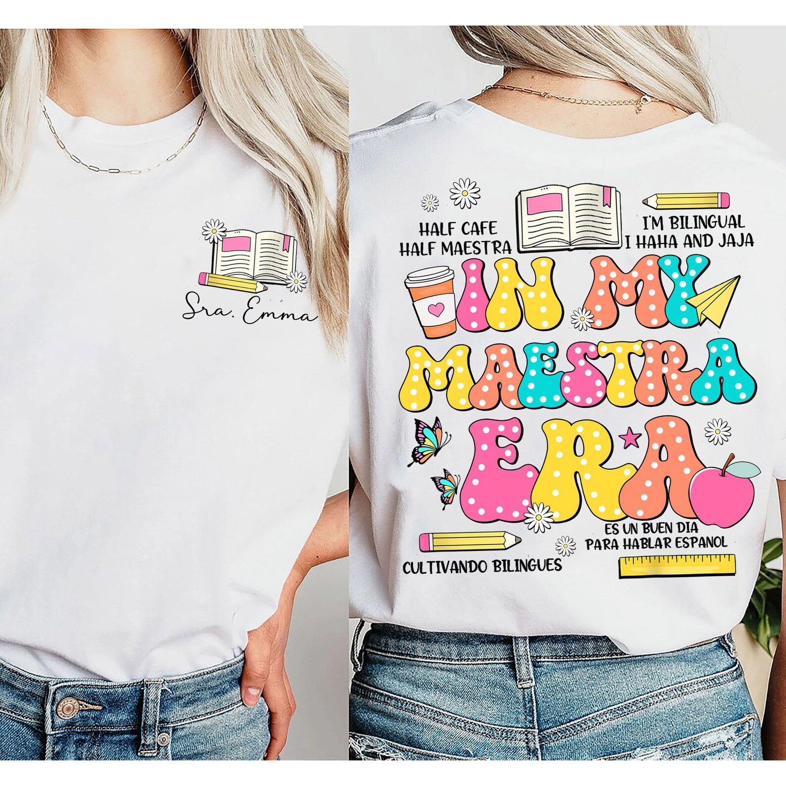 Maestra Shirt, My Maestra Era Shirt, Spanish Teacher Sweatshirt ...