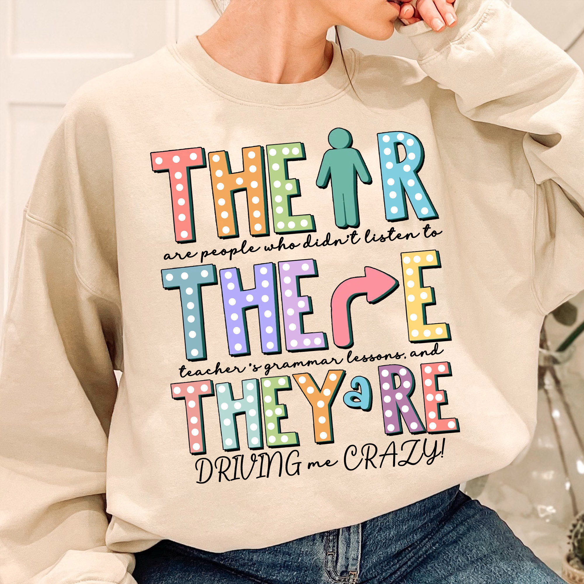 Their There They’re Grammar Shirt, English Teacher Shirt, Funny Grammar ...