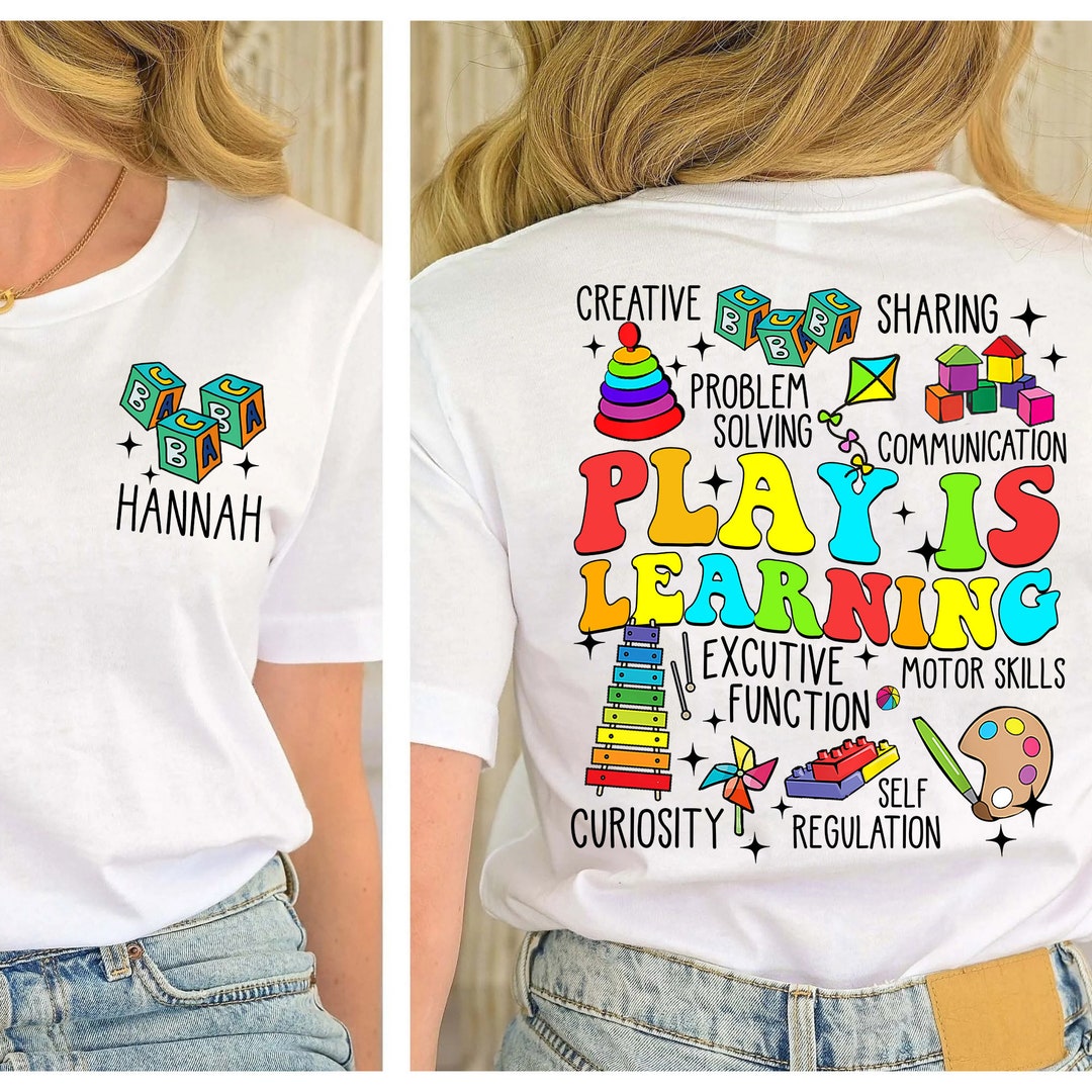 Play is Learning Teacher Preschool Shirt for Kindergarten Teacher ...