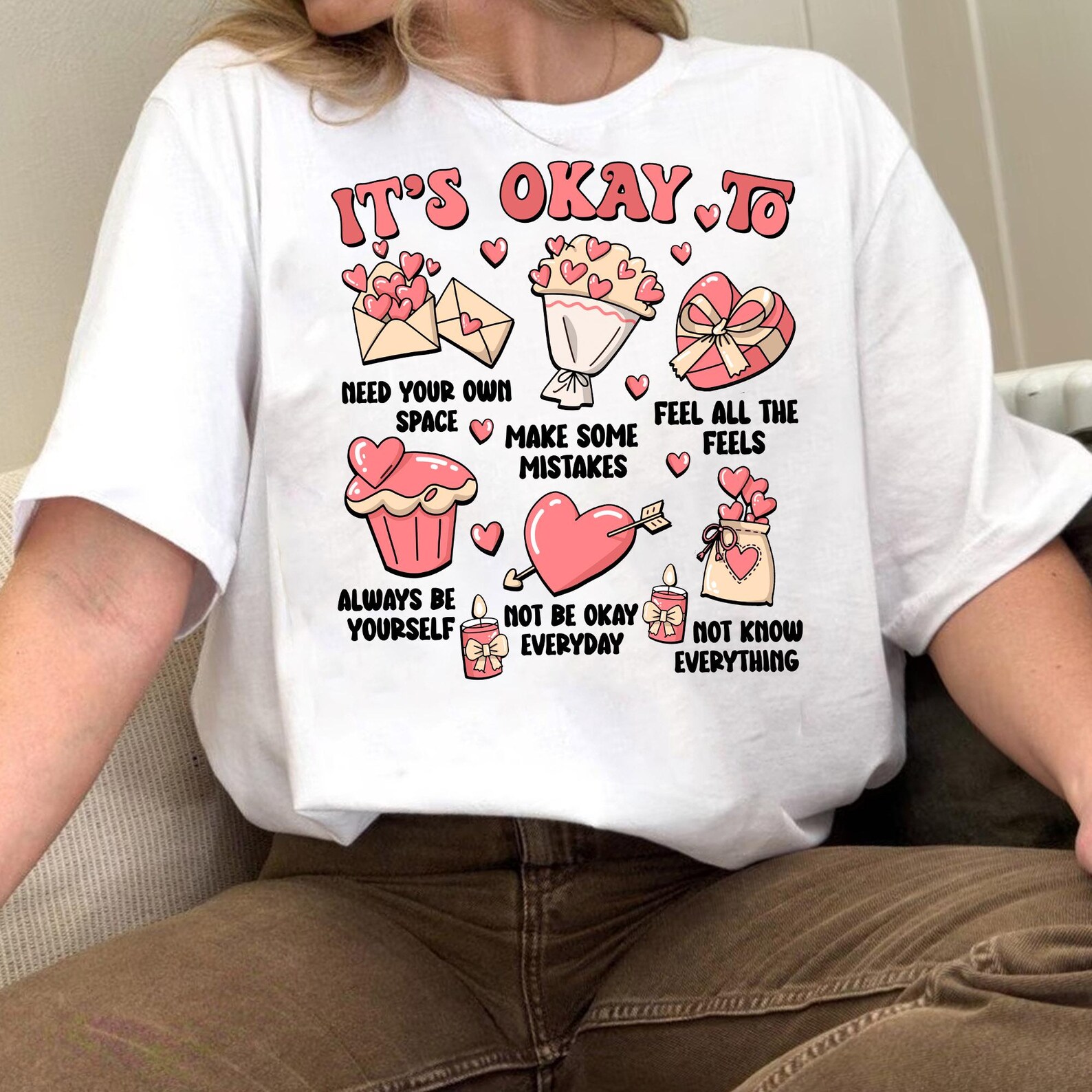 Its Okay to Shirt, Valentine Mental Health Matter Shirt, Valentine's ...