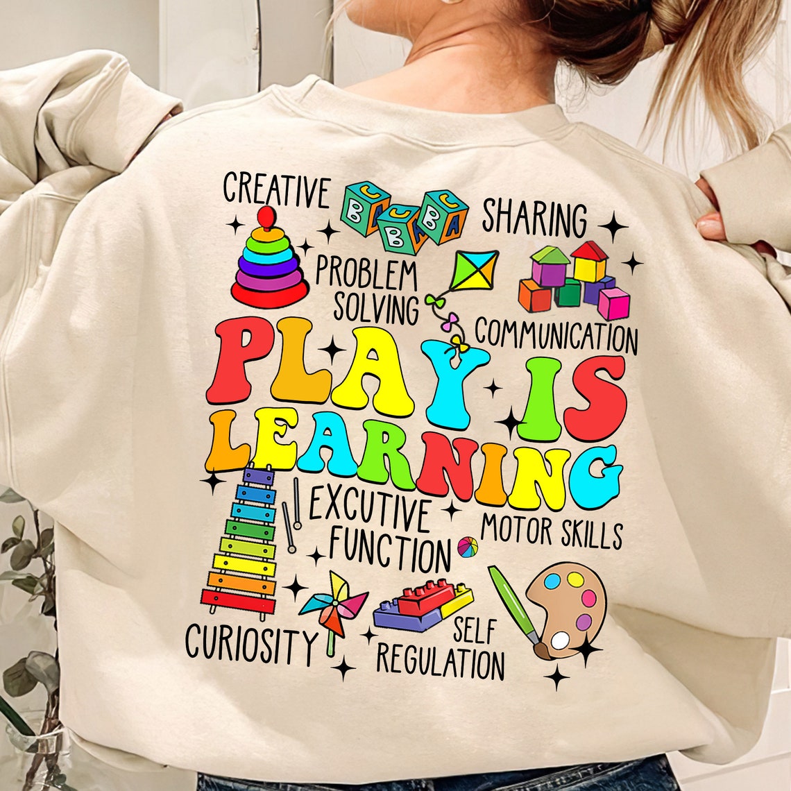 Play is Learning Teacher Preschool Shirt for Kindergarten Teacher ...