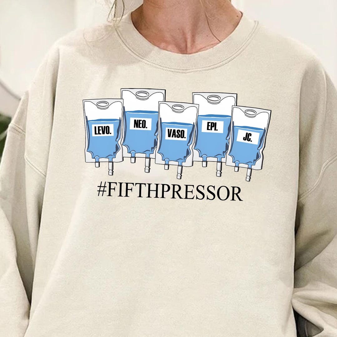 NICU Nurse Gifts, Jesus Christ Fifth Pressor, Full Code Nurse Sweater, Icu Medications Tee, UCI ...