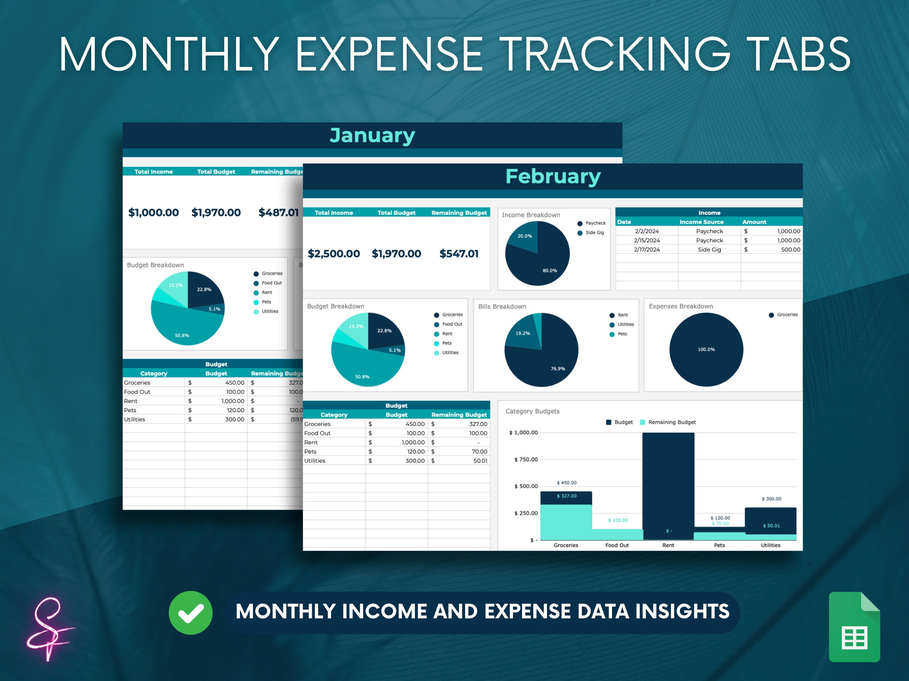 ULTIMATE Monthly Budget Tracking Spreadsheet and Dashboard - Etsy
