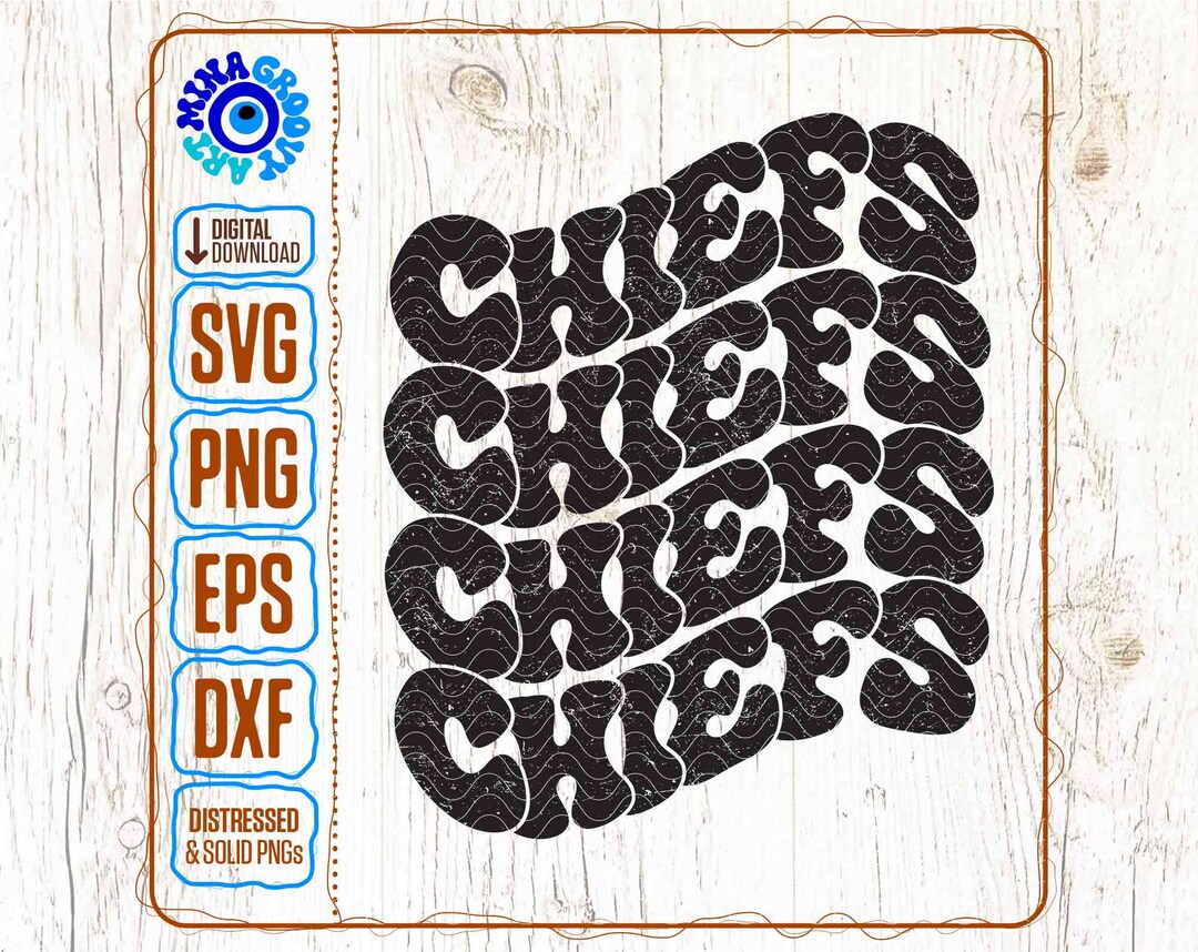 Stacked Chiefs SVG PNG DXF, Wavy Mascot T-shirt Sublimation Dtf ...