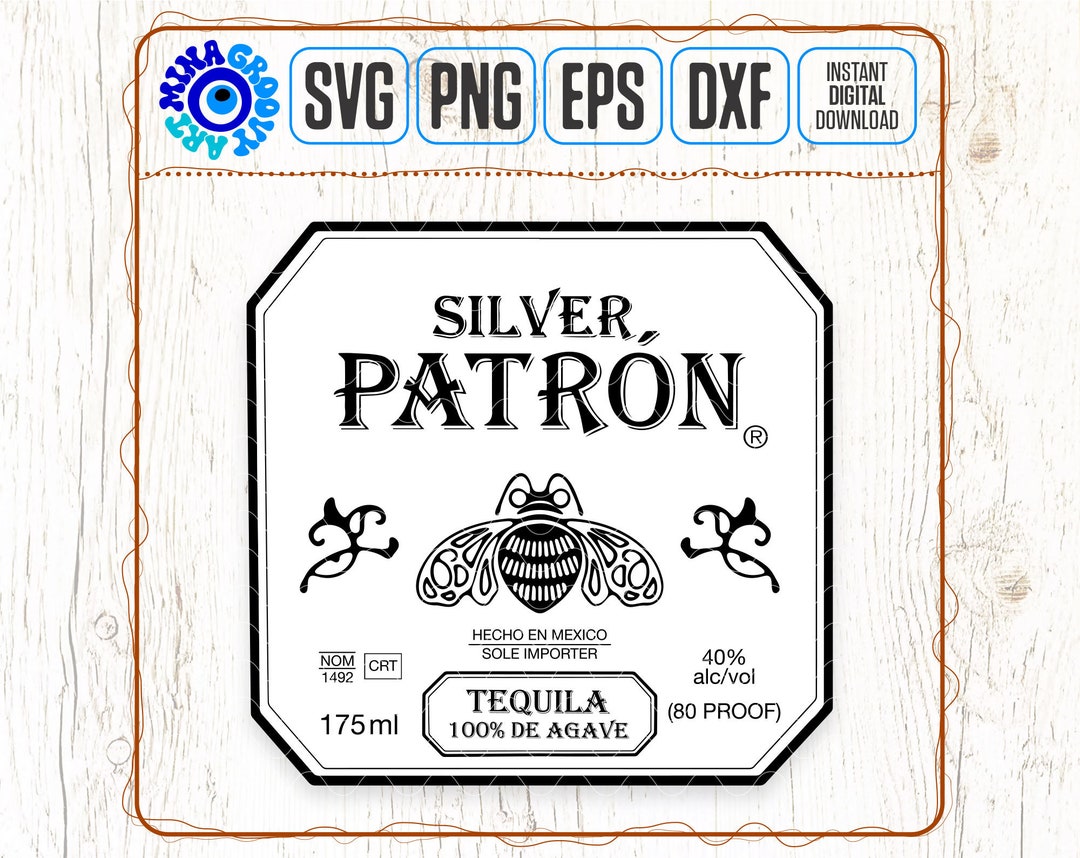 Silver Patron Svg, Tequila SVG PNG DXF Eps, Soy El Patron Svg, Tequila ...